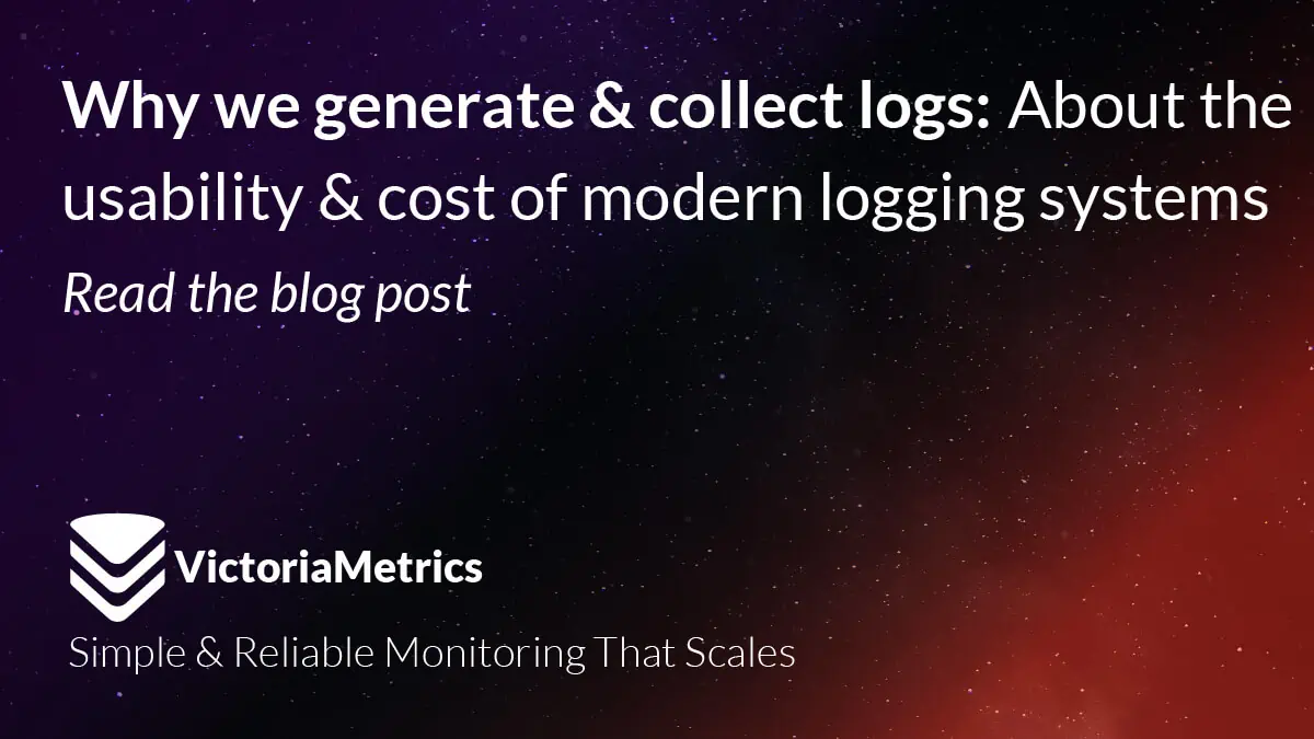 Why we generate & collect logs: About the usability & cost of modern ... Why we generate & collect logs: About the usability & cost of modern ...